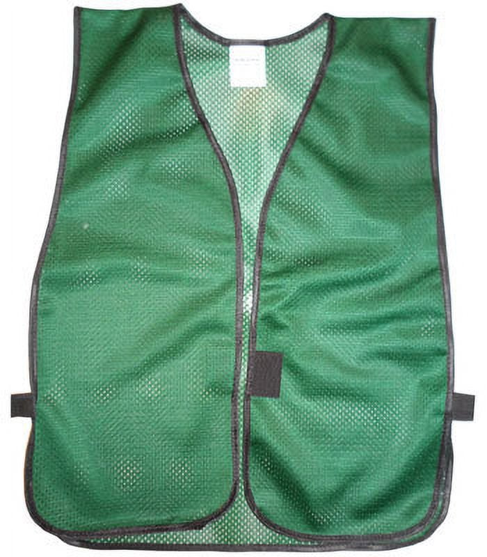 Dark Green Safety Vests - Soft Mesh Plain Vests - Walmart.com