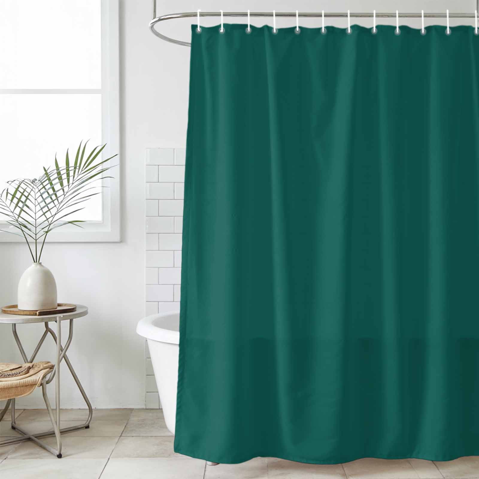 Dark Green Shower Curtain, Waterproof Shower Curtains for Bathroom ...