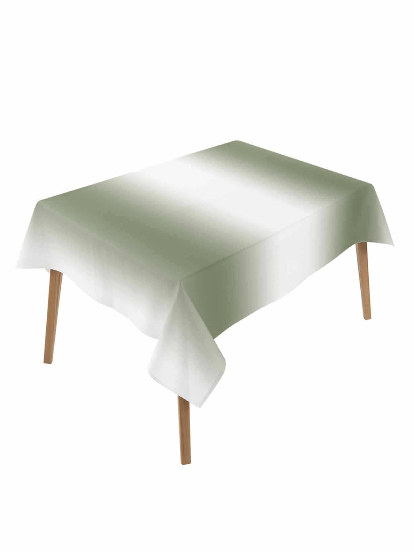 Dark Green Table Cloth, Modern Gradient Vertical Stripes Geometric ...