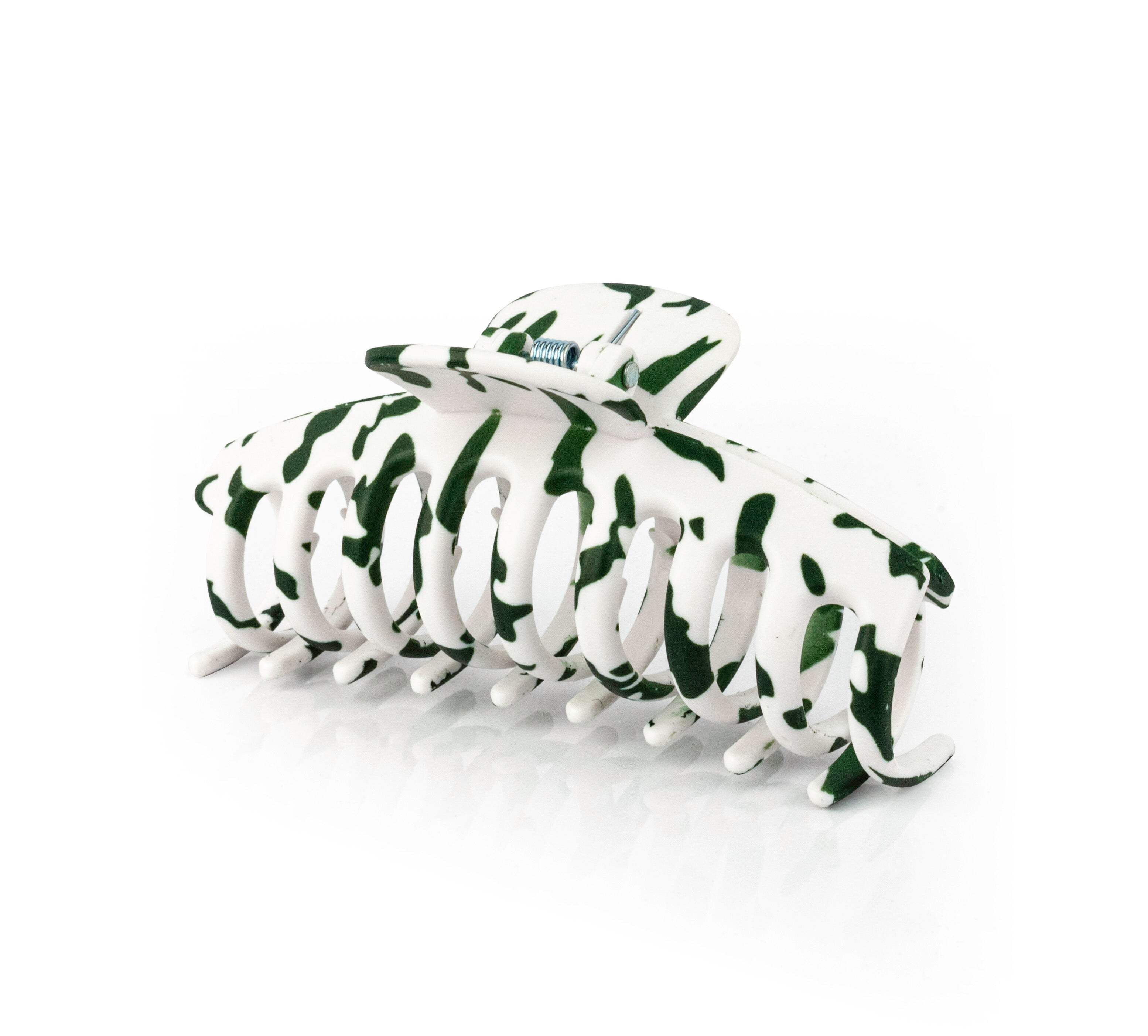 Dark Green White Hair Clip (2 pack) - Walmart.com