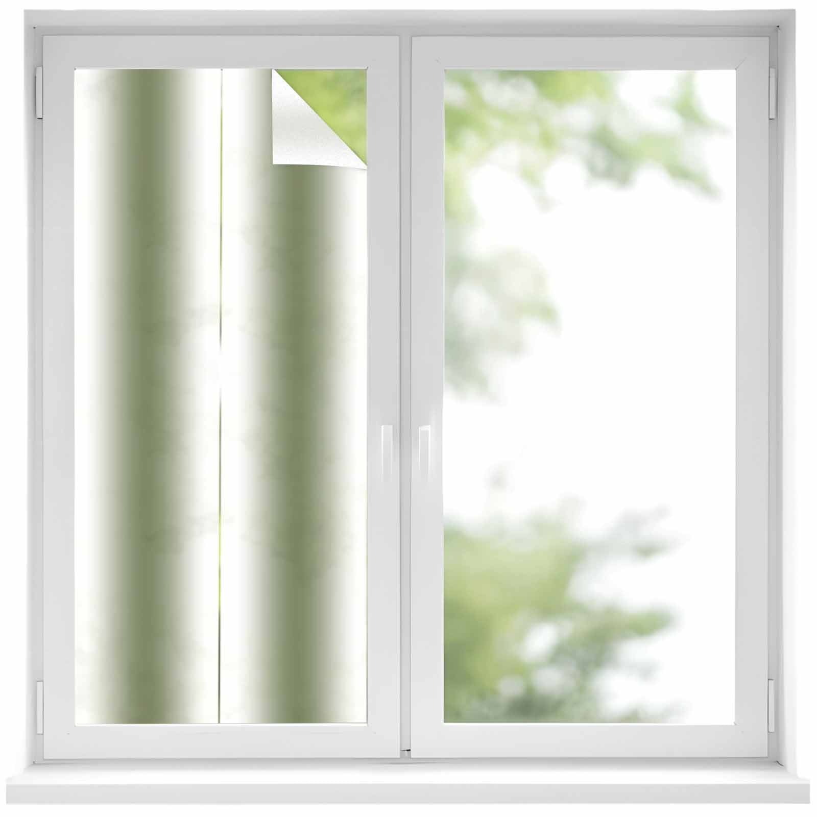 Dark Green Window Privacy Film, Modern Gradient Vertical Stripes ...