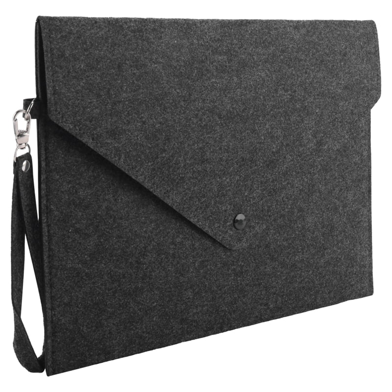 Dark Grey 1PC Simple A4 Big Capacity Document Bag Pad Business ...