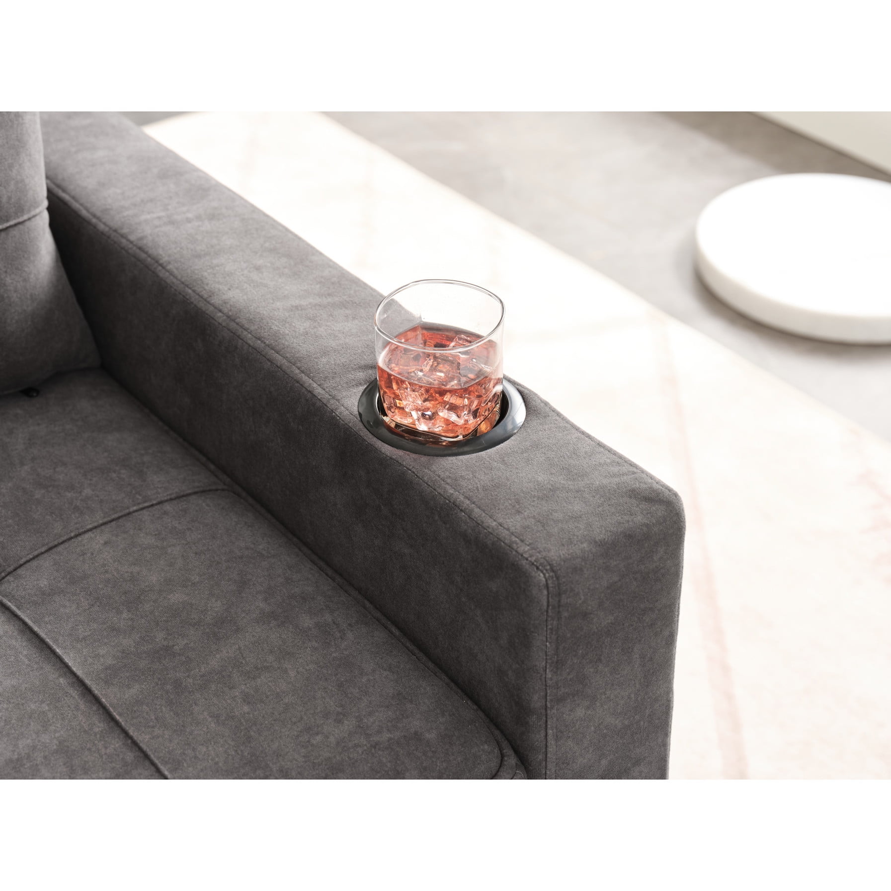 Dark Grey - Adjustable Backrest with 3 Angles - Working and Relaxing ...