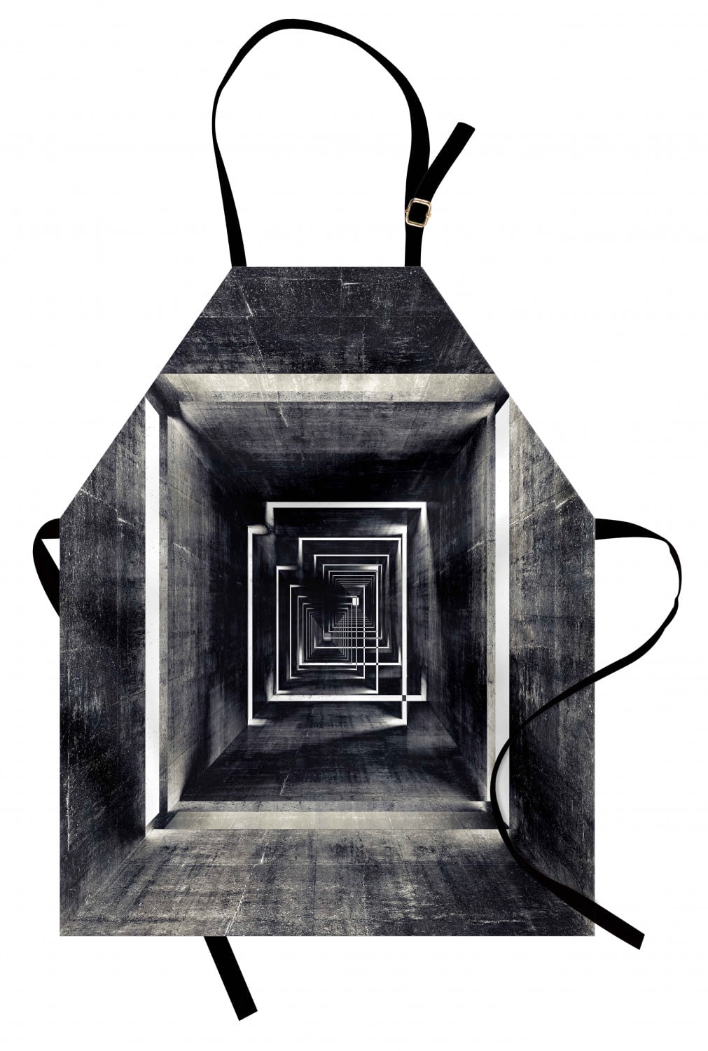 Dark Grey Apron Architecture Perspective Tunnel Interior Grungy ...