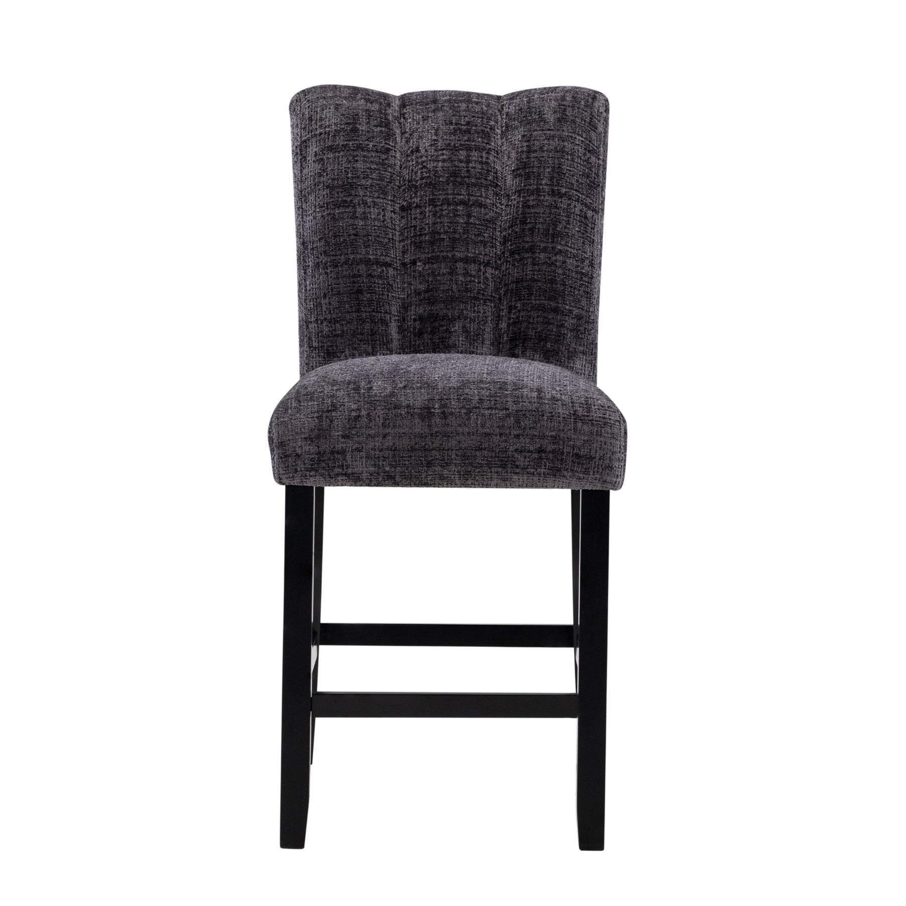 Dark Grey Bar Stool Set | Modern Style for Dining | Rubberwood with ...