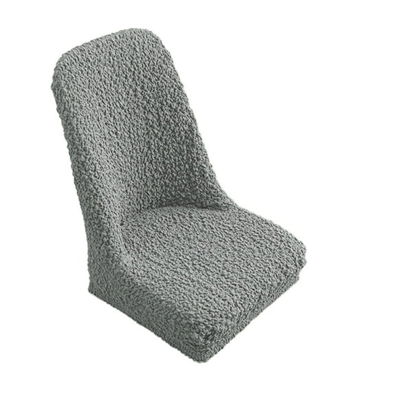Dark Grey Chair Covers For Dining Room Stretch Chair Slipcovers Kitchen ...