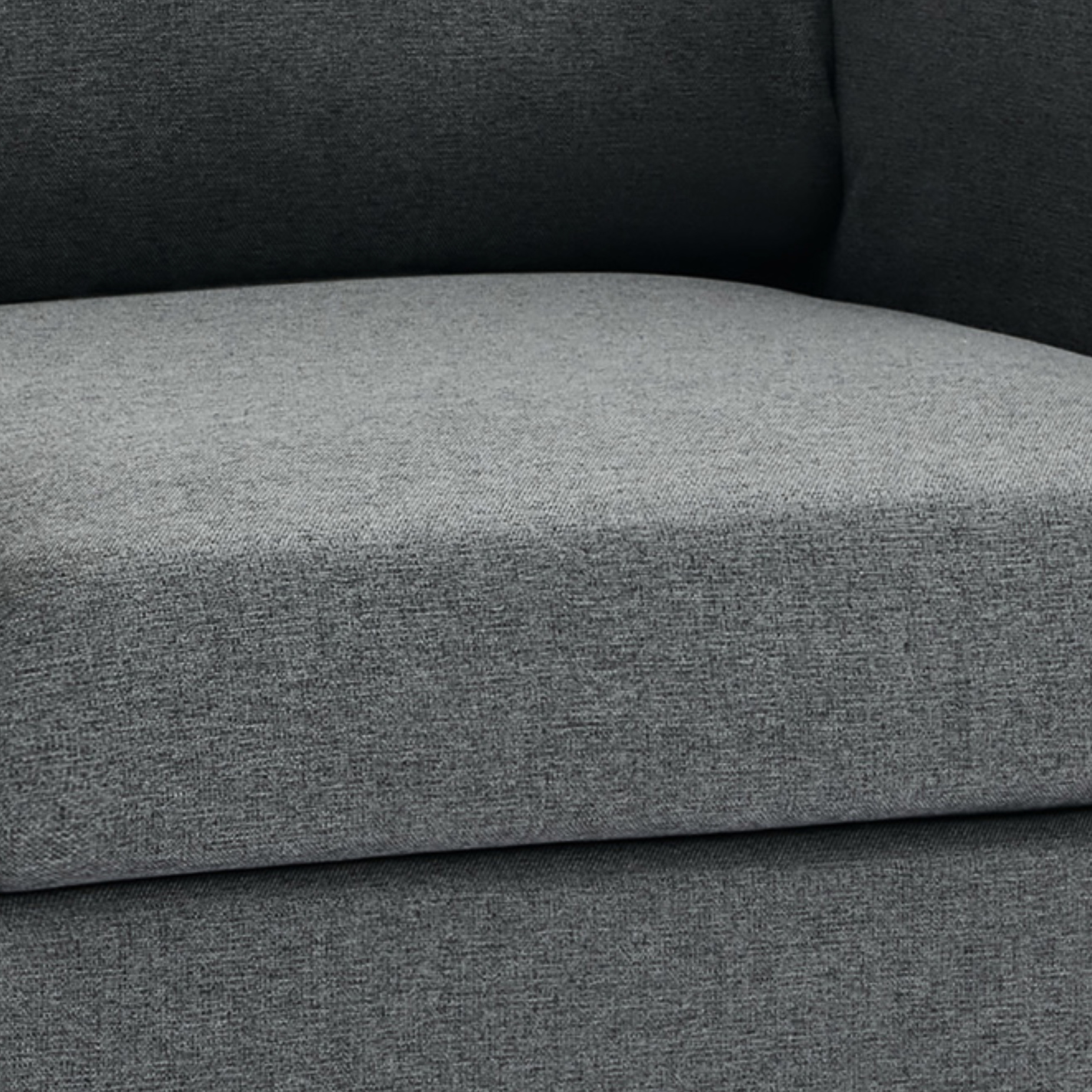 Dark Grey Chair With , Soft Lumbar Support, Washable Linen Fabric ...