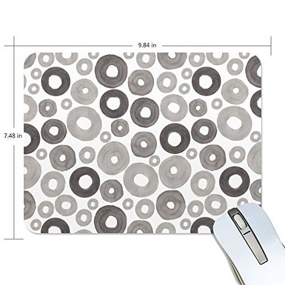 Dark Grey Circle Mouse pads Gaming Mouse Pad 9.84x7.87 inches - Walmart.com