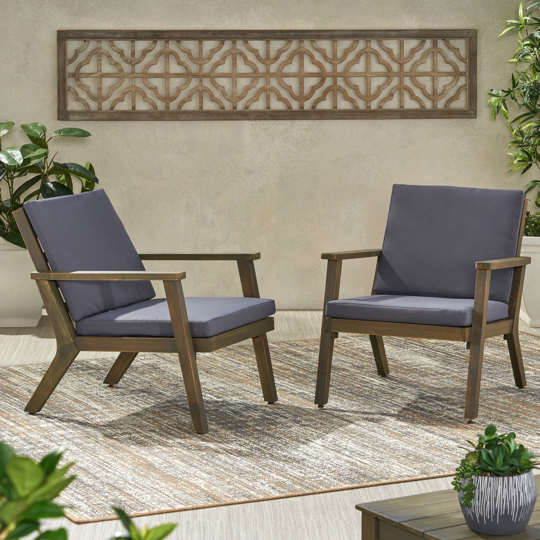 Dark Grey Coloration - Outdoor Relaxing Place - Side Patio - Cozy Rest ...