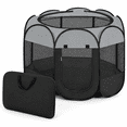 Dark Grey Extra Large Pet Playpen for Dogs Cats and Small Animals ...