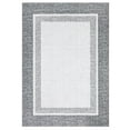 Dark Grey Indoor Modern Soft Non Slip Geometric Bordered Area Rug ...