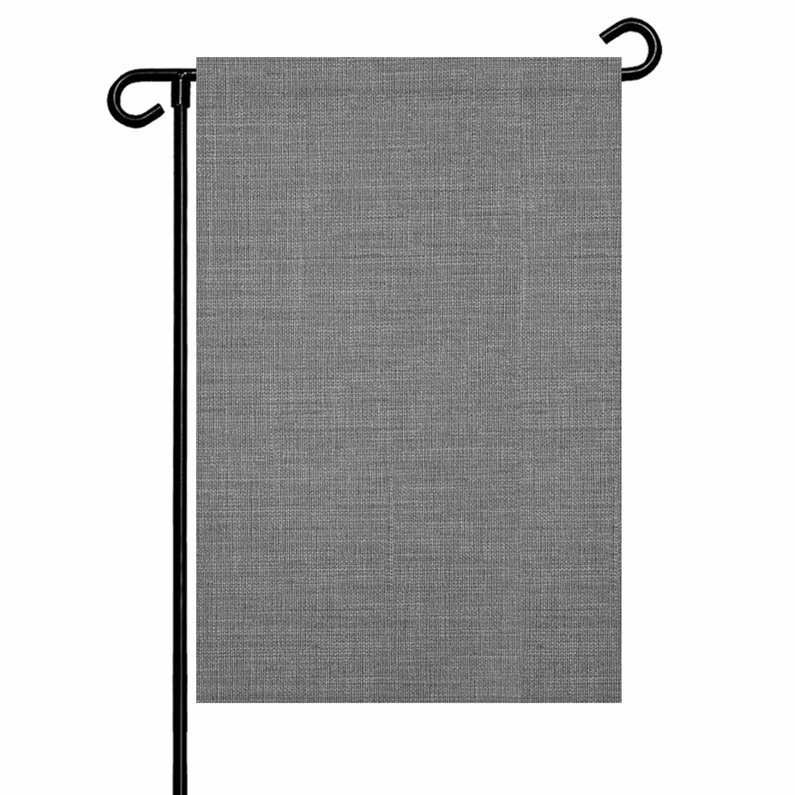 Dark Grey Linen Garden Flag 12x18 Inch Farmhouse Pure Color Country ...