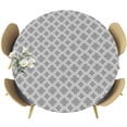Dark Grey Morocco Round Tablecloth 55-60 Inch Round Fitted Table Cloth ...