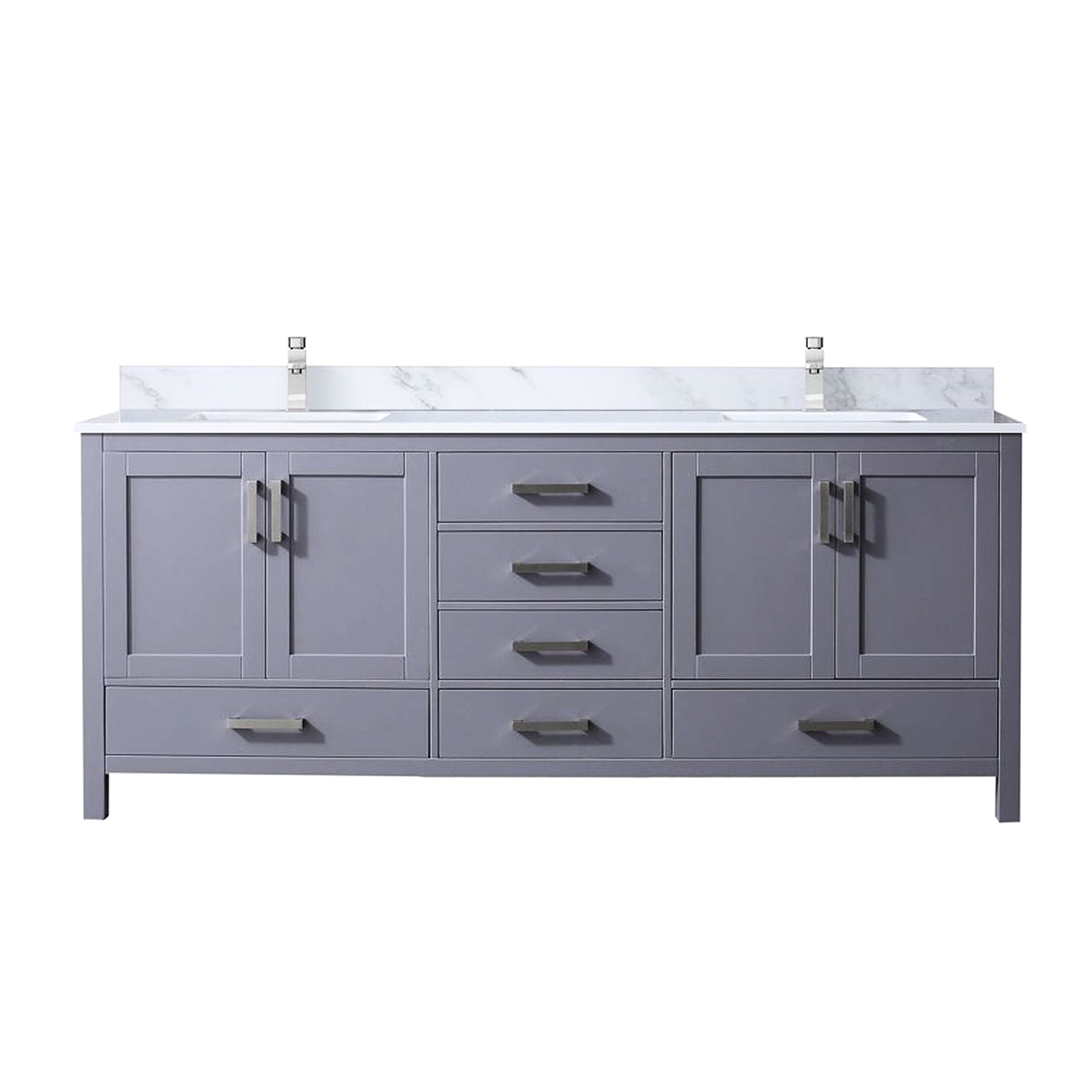 Dark Grey | Soft Close and Plywood Filler | 80 in. Double Bath Vanity ...