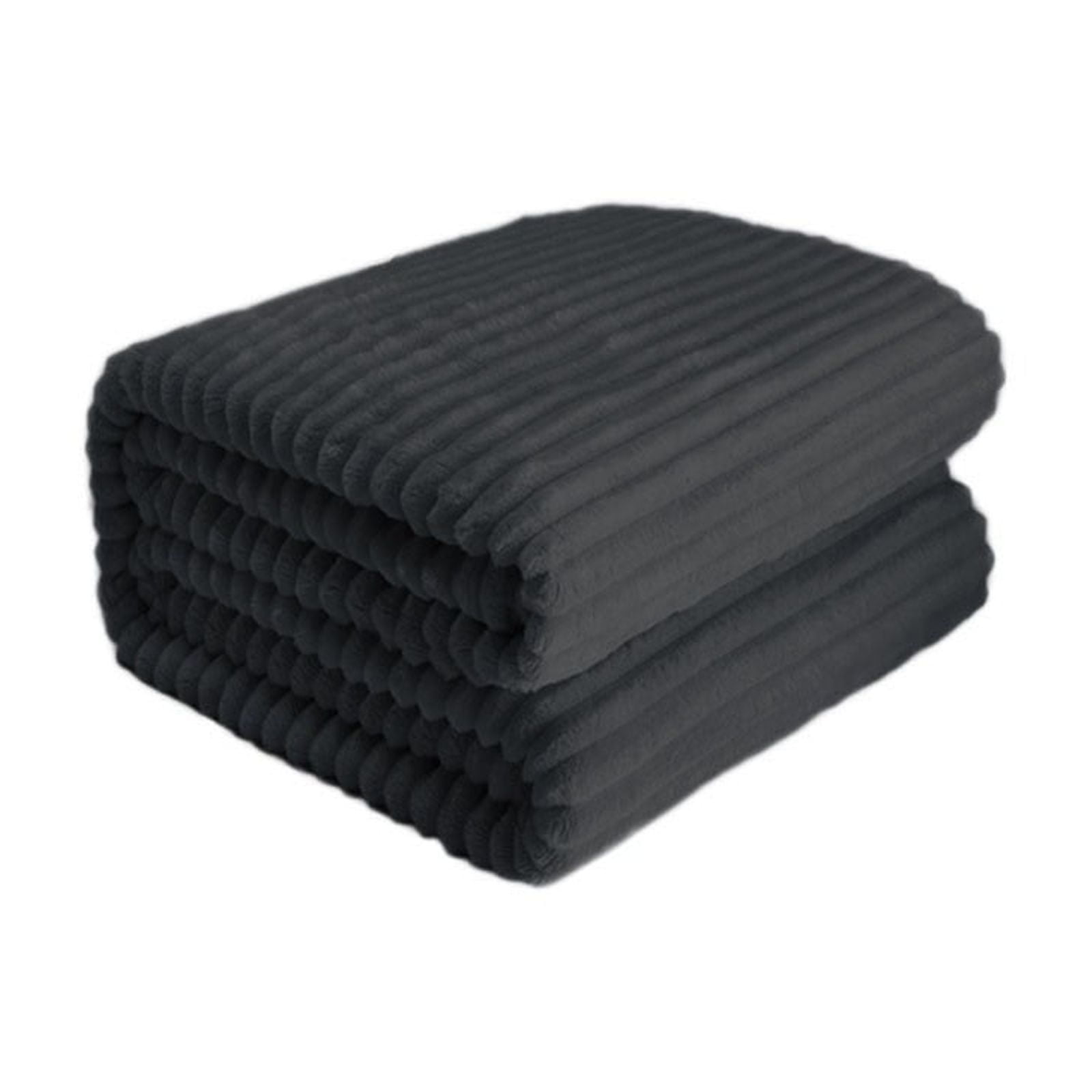 Dark Grey Soft And Thick Double Layer Raschel Blanket A Must Have ...