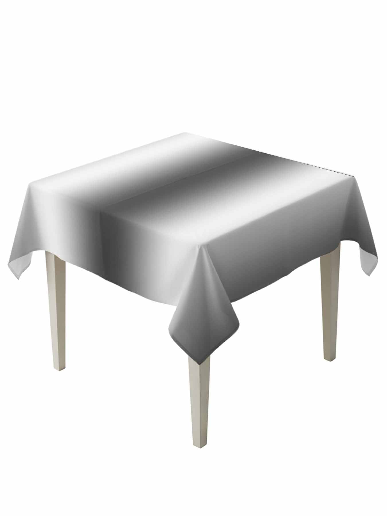 Dark Grey White Table Cloth, Farmhouse Ombre Color Modern Simple ...