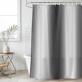 Dark Grey White Waterproof Fabric Shower Curtain,Farmhouse Ombre Color ...