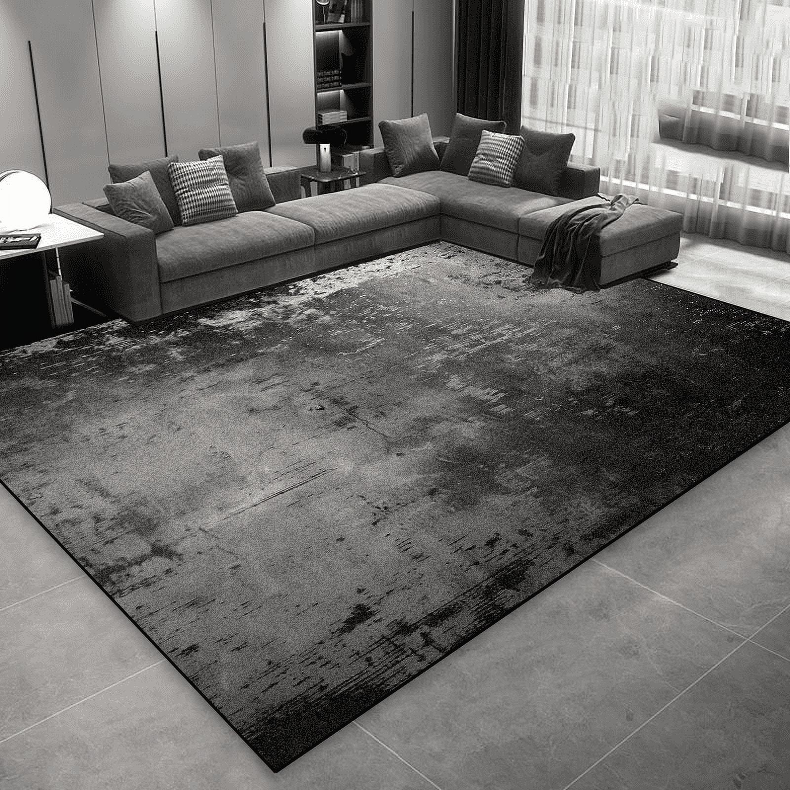 Dark Grey ration Home Carpets Living Room Abstract Rugs Modern Hall ...
