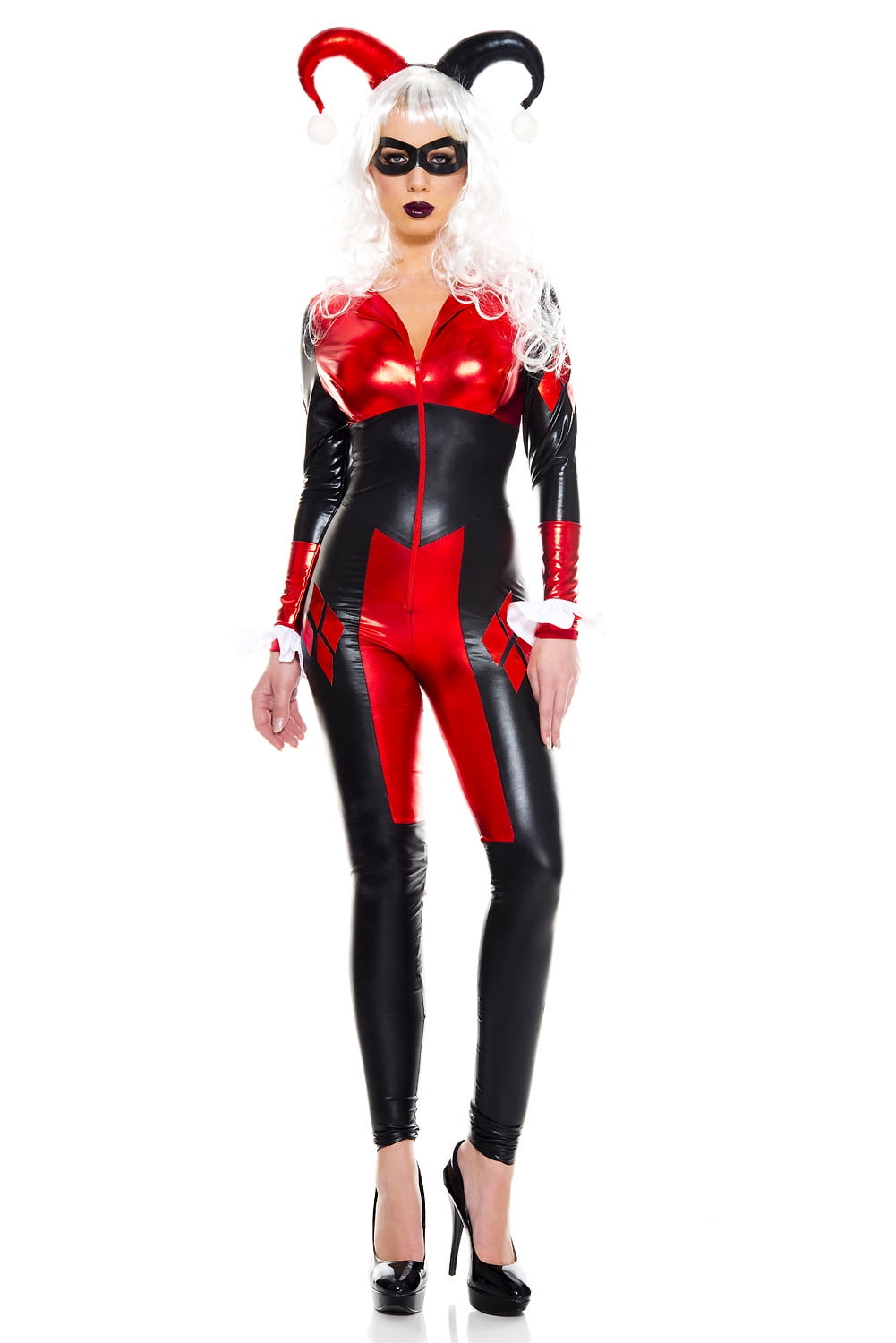 Dark Harley Jester Costume 70907-SM - Walmart.com