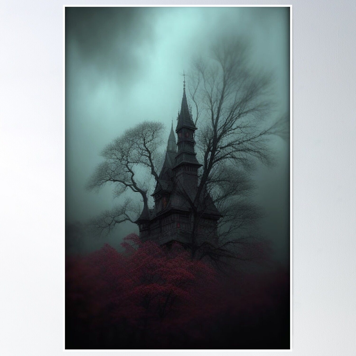 Dark Haunting Nature Scene Poster Wall Art, Modern Wall Decor, 12x18 ...