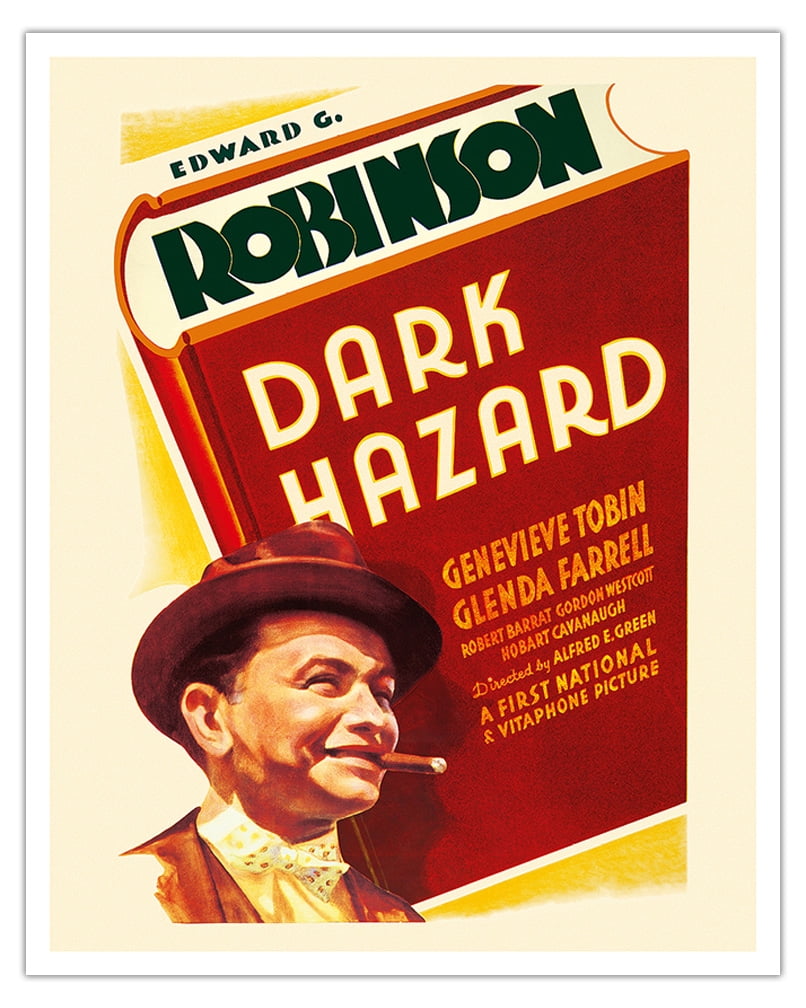 Dark Hazard - Starring Edward G. Robinson - Vintage Film Movie Poster c ...