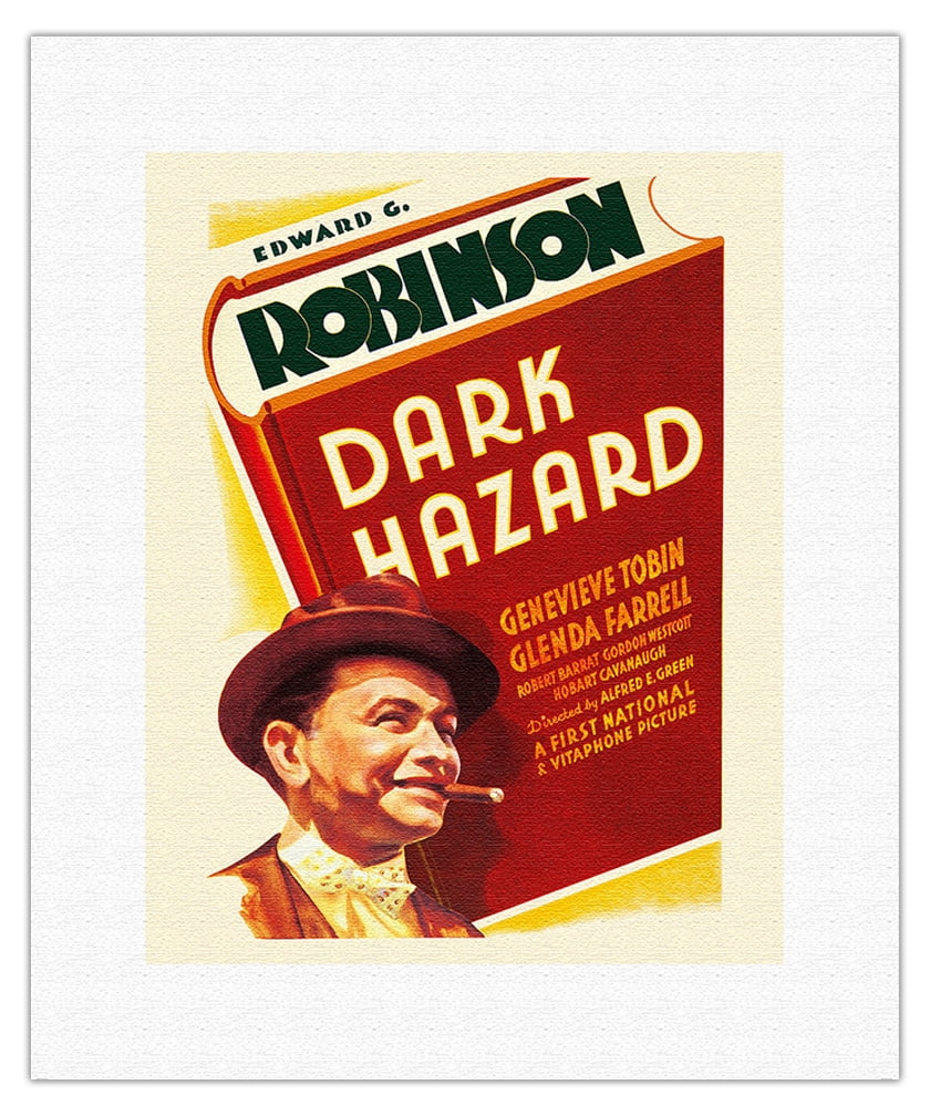 Dark Hazard - Starring Edward G. Robinson - Vintage Film Movie Poster c ...