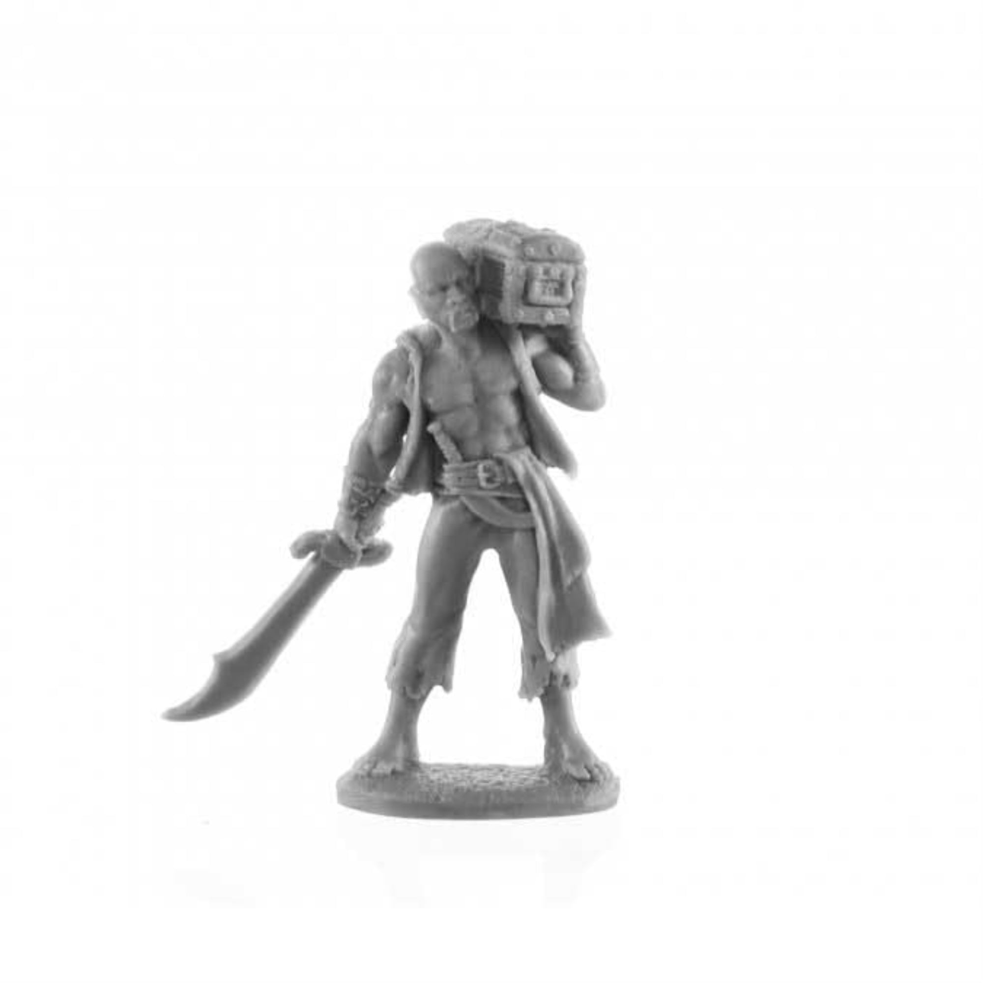 Dark Heaven Legends Pirate with Treasure Chest Miniature Figure 25mm ...