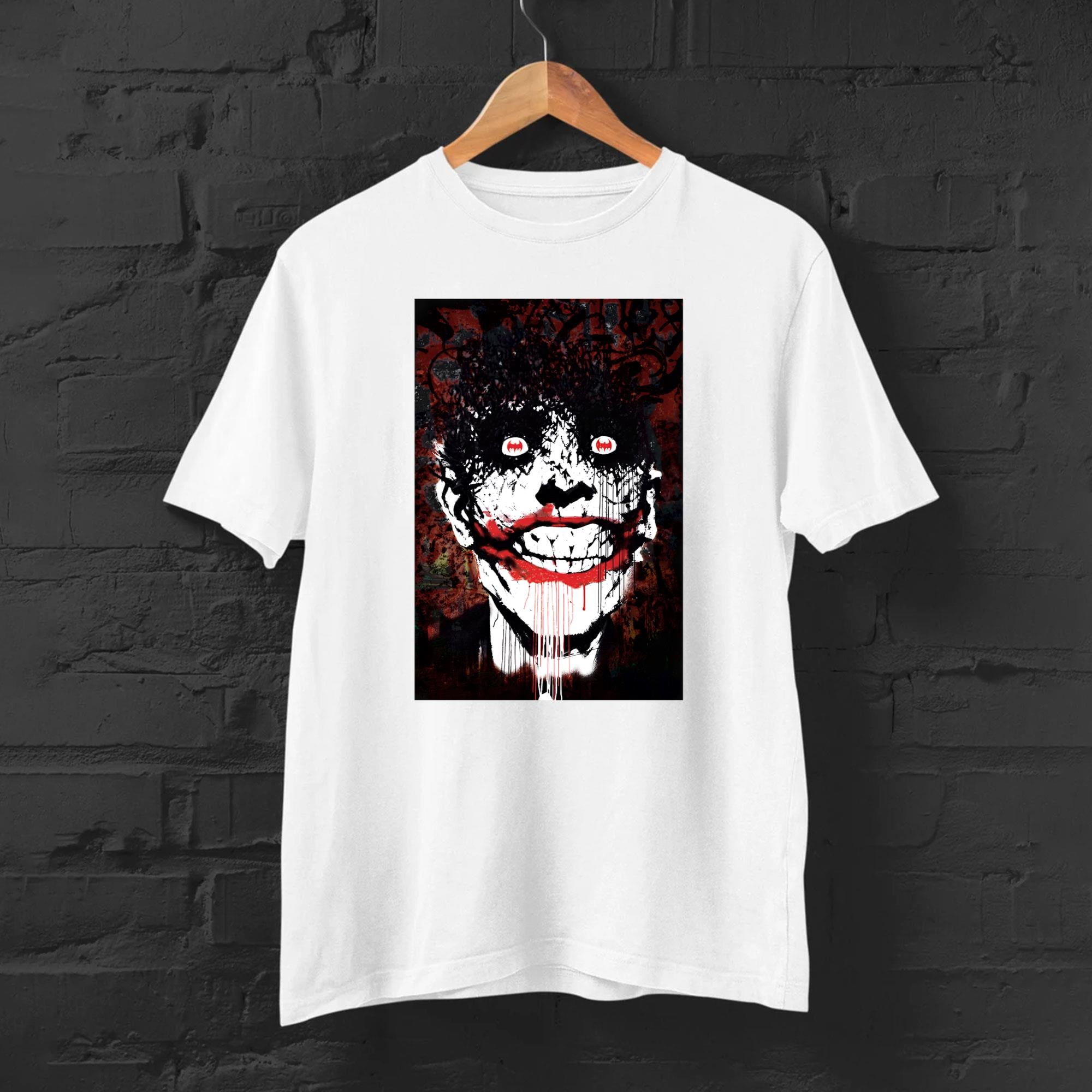 Dark Hero and Villain Smile Eyes Shirt, Retro Comic Duo Inspired ...