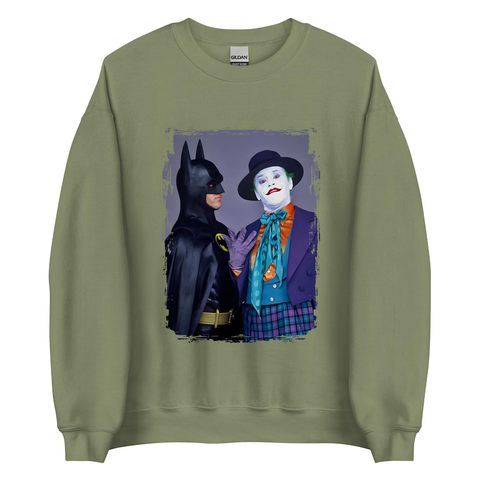 Dark Hero vs Clown Villain Shirt, Retro Comic Showdown Tee, 80s Movie ...