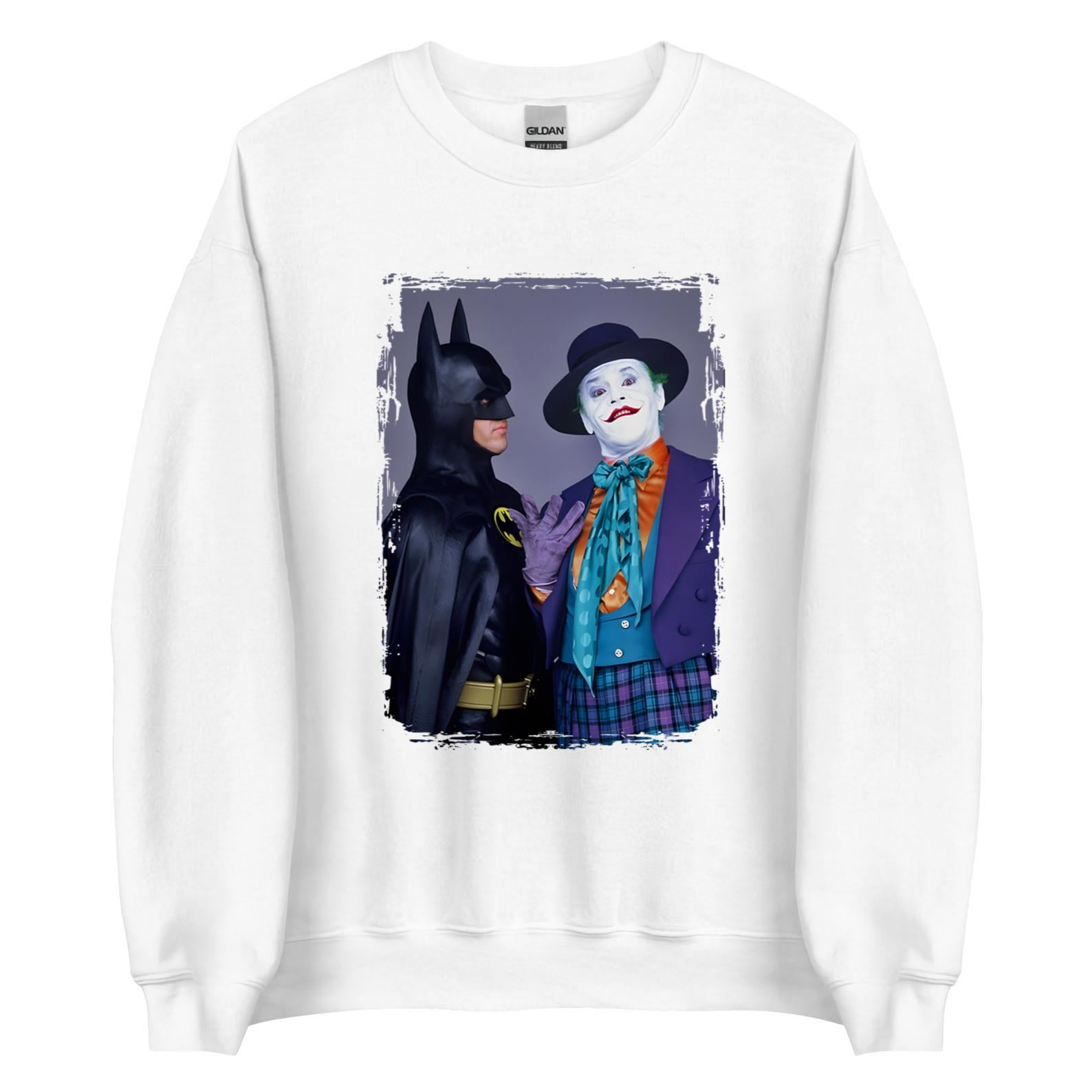 Dark Hero vs Clown Villain Shirt, Retro Comic Showdown Tee, 80s Movie ...