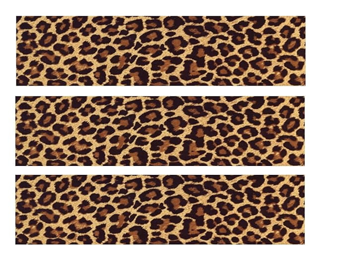 Dark Leopard Edible Icing Image Cake Border Strips By TNCT - Walmart.com