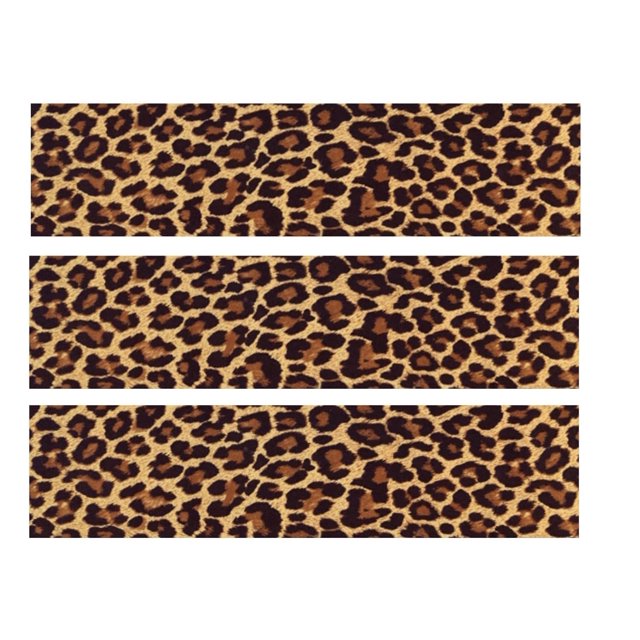 Dark Leopard Edible Icing Image Cake Border Strips Decoration Frosting ...