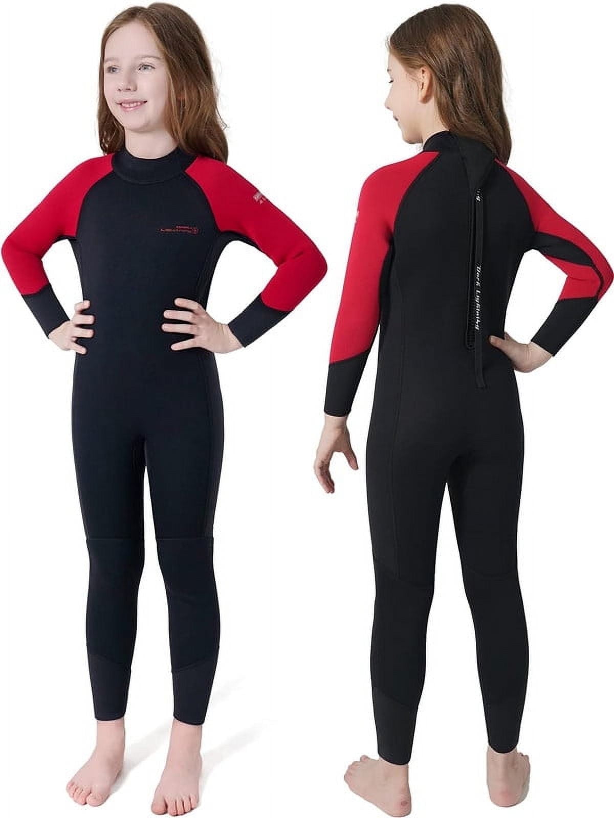 Dark Lightning 3/2mm Kids Wetsuit for Boys and Girls, Neoprene Thermal ...