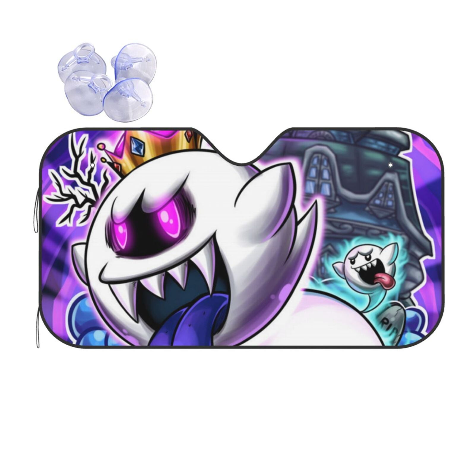 Dark Luigi's Mansion Boo Car Sunshade Automotive Front Window Visor ...