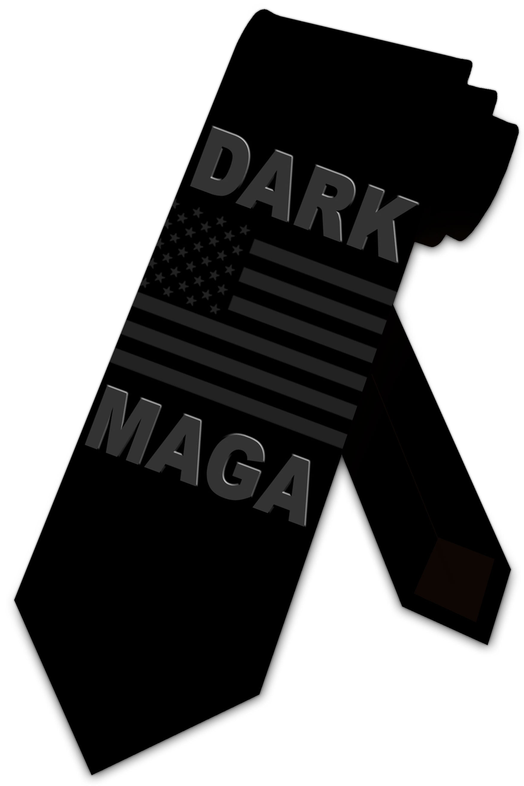 Dark MAGA Necktie Flag Tie Make America Great Again Neckties by Three ...