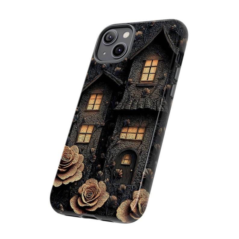 Dark Mansion Phone Case with Gothic Windows Halloween iPhone 11–17 Pro ...