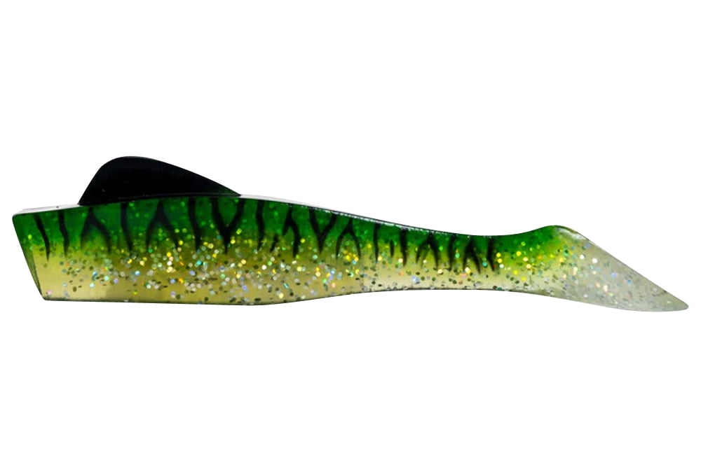 Dark Matter 6.5" Fishaholic Finback Shad Green Mackerel - Walmart.com