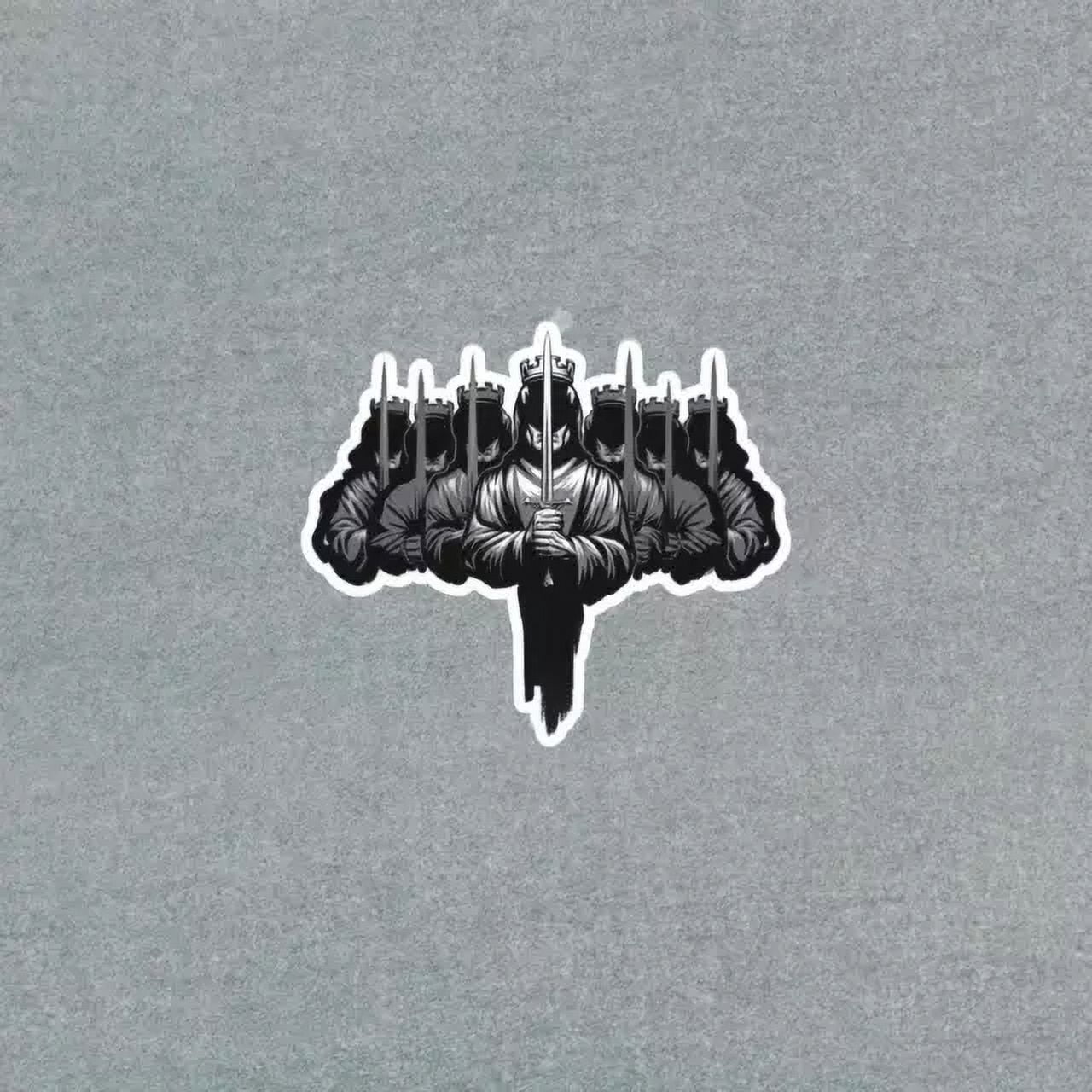 Dark Medieval King With Sword Gothic Fantasy Art Sticker Decalphone ...