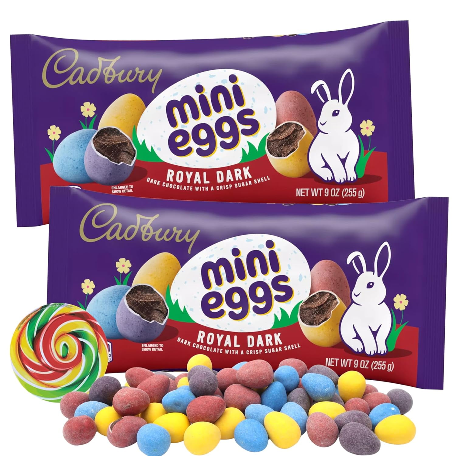 Dark Mini Eggs, Semi Sweet Chocolate Candies with Crunchy Shell, Easter ...