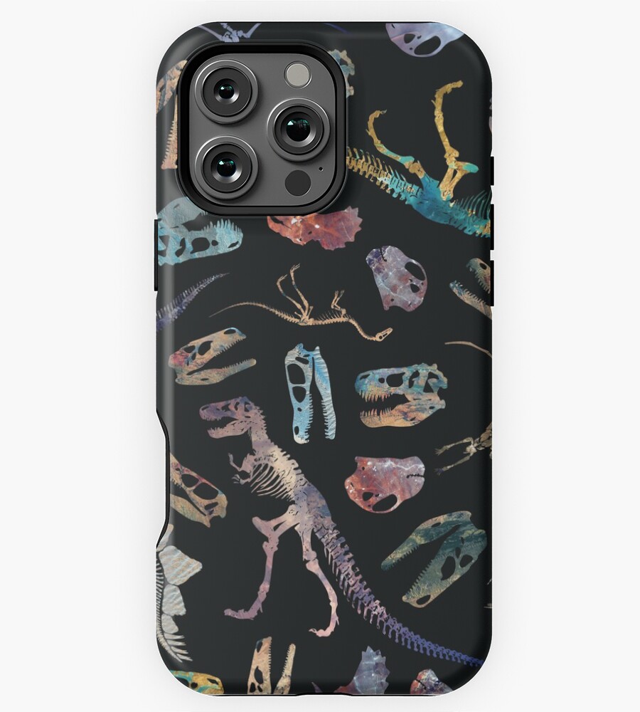 Dark Moody Dinosaurs Art GA589 Phone Case for iPhone 11 to 17 Pro Max ...