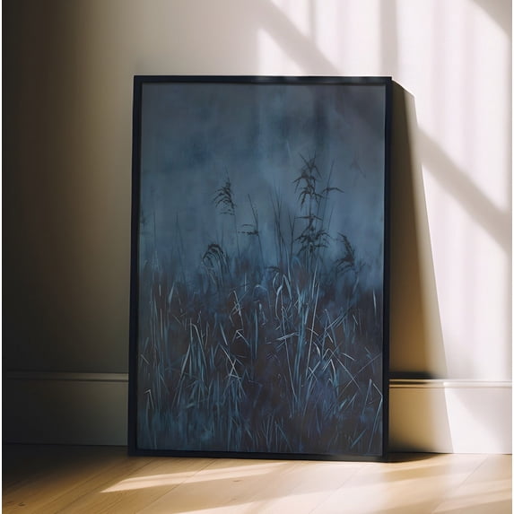 Dark Moody Minimal Field Poster, Unframed Size 8x12 - Walmart.com