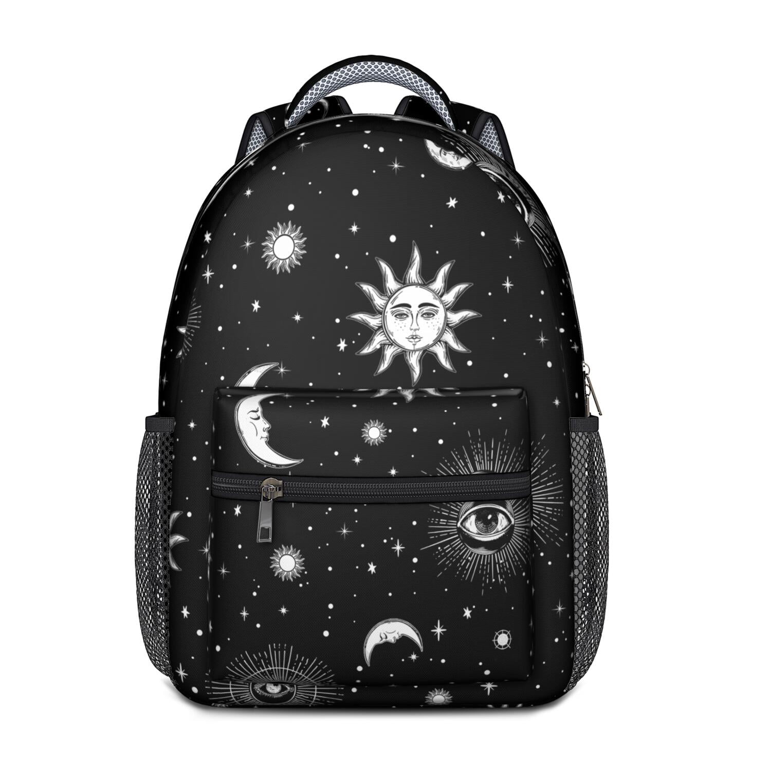 Dark Moon and Stars Gothic Backpack – Celestial Eclipse, Cosmic Sky ...