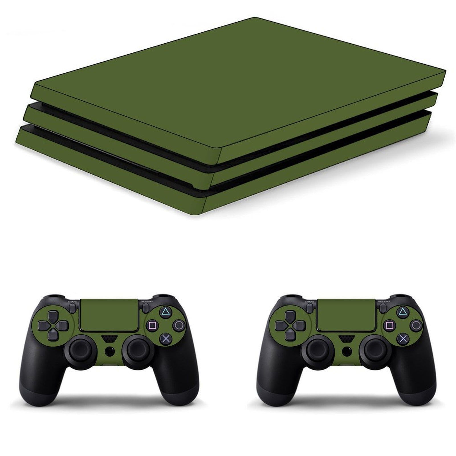 Dark Moss Green PS4/PS4 Pro/PS4 Slim Skin Sticker For Console And ...