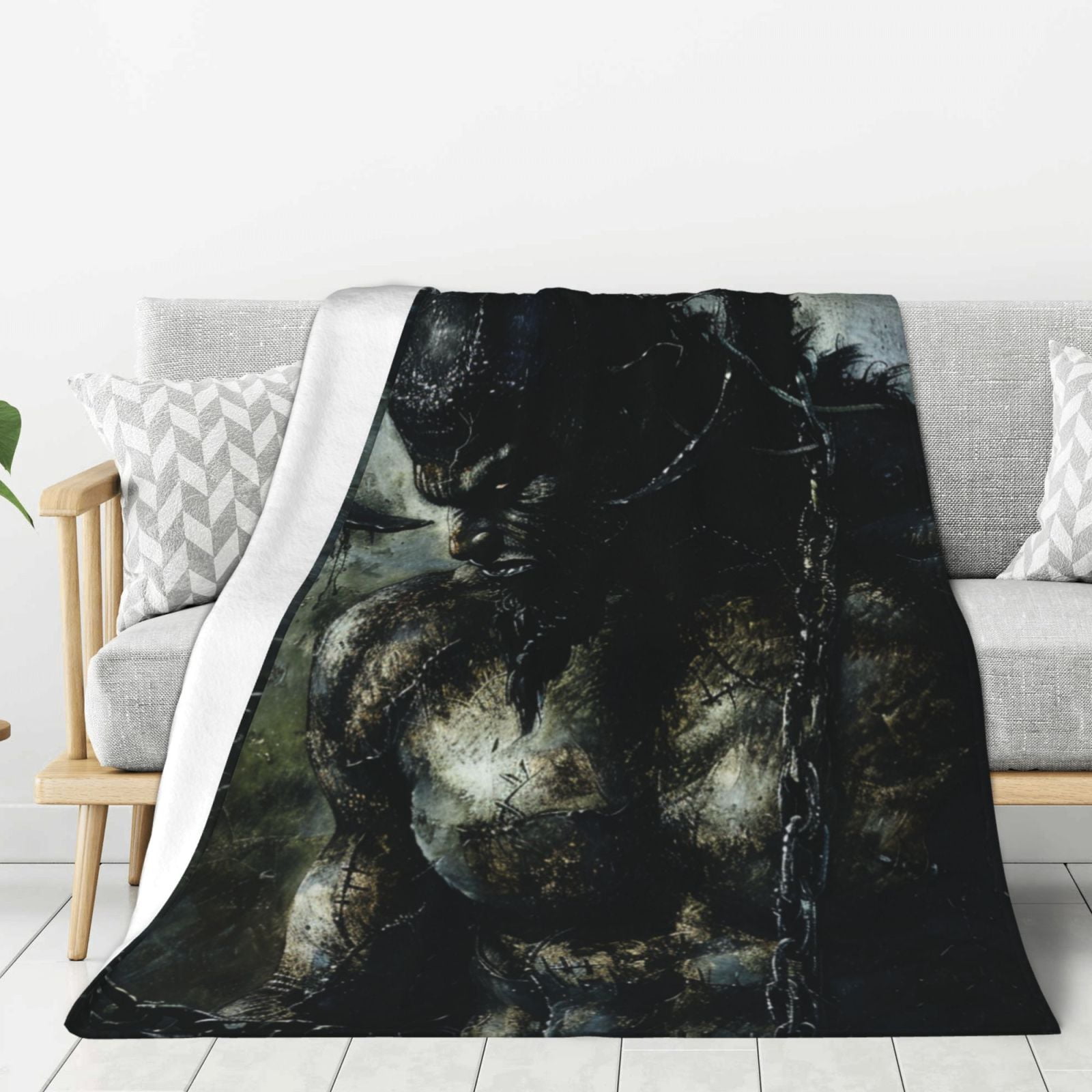 Dark Myth Muscle (4) Throw Blanket for Stylish Warm Winter Cabin Ultra ...