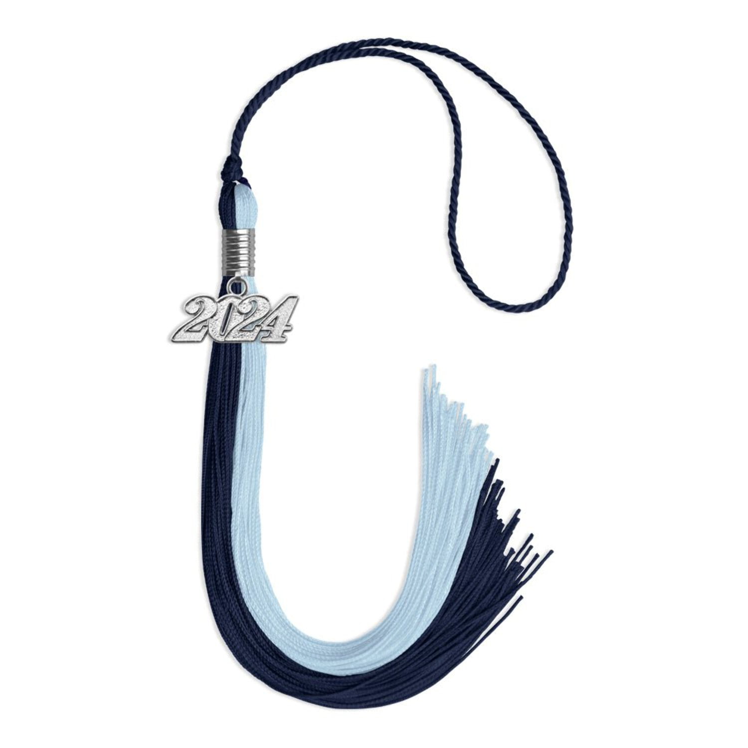 Endea Graduation Dark Navy Blue/Light Blue Graduation Tassel with ...