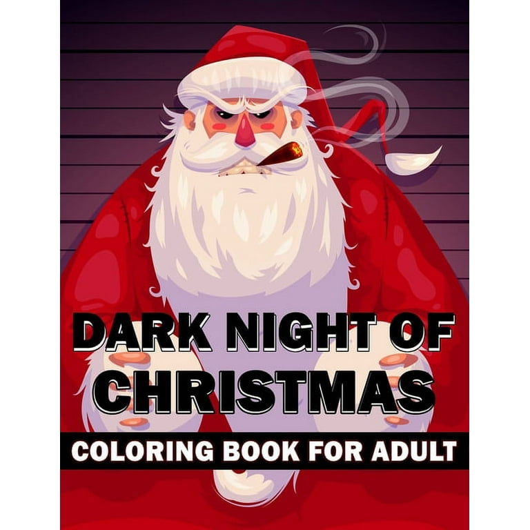 dark christmas coloring pages