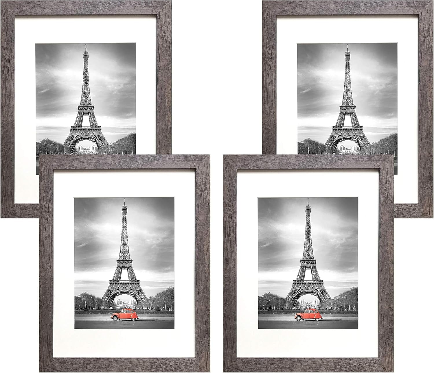 Dark Oak Rustic Oak Style Farmhouse Wood Grain Picture Frame with 2MM ...