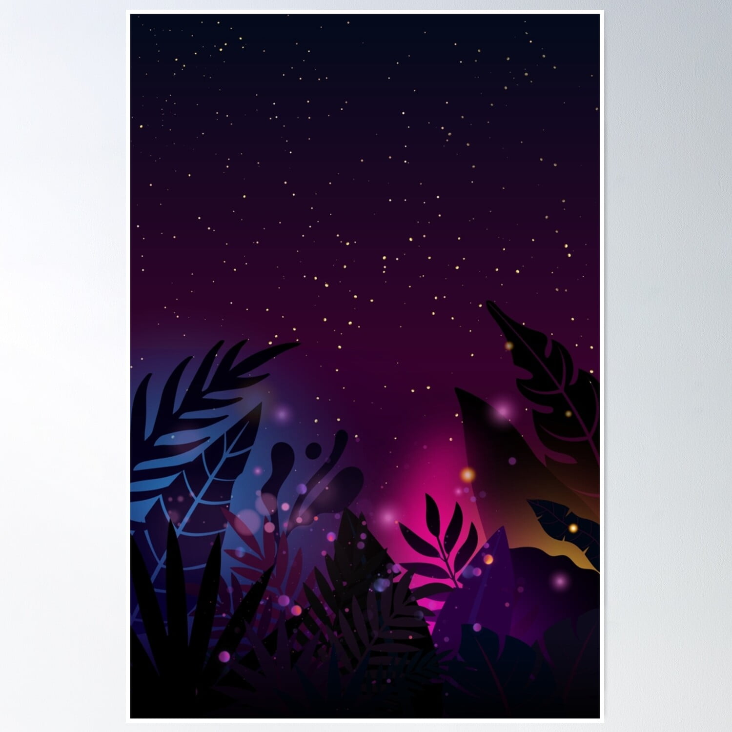 Dark Oasis Jewel Poster Wall Art, Modern Wall Decor, 24x36 UNFRAMED ...