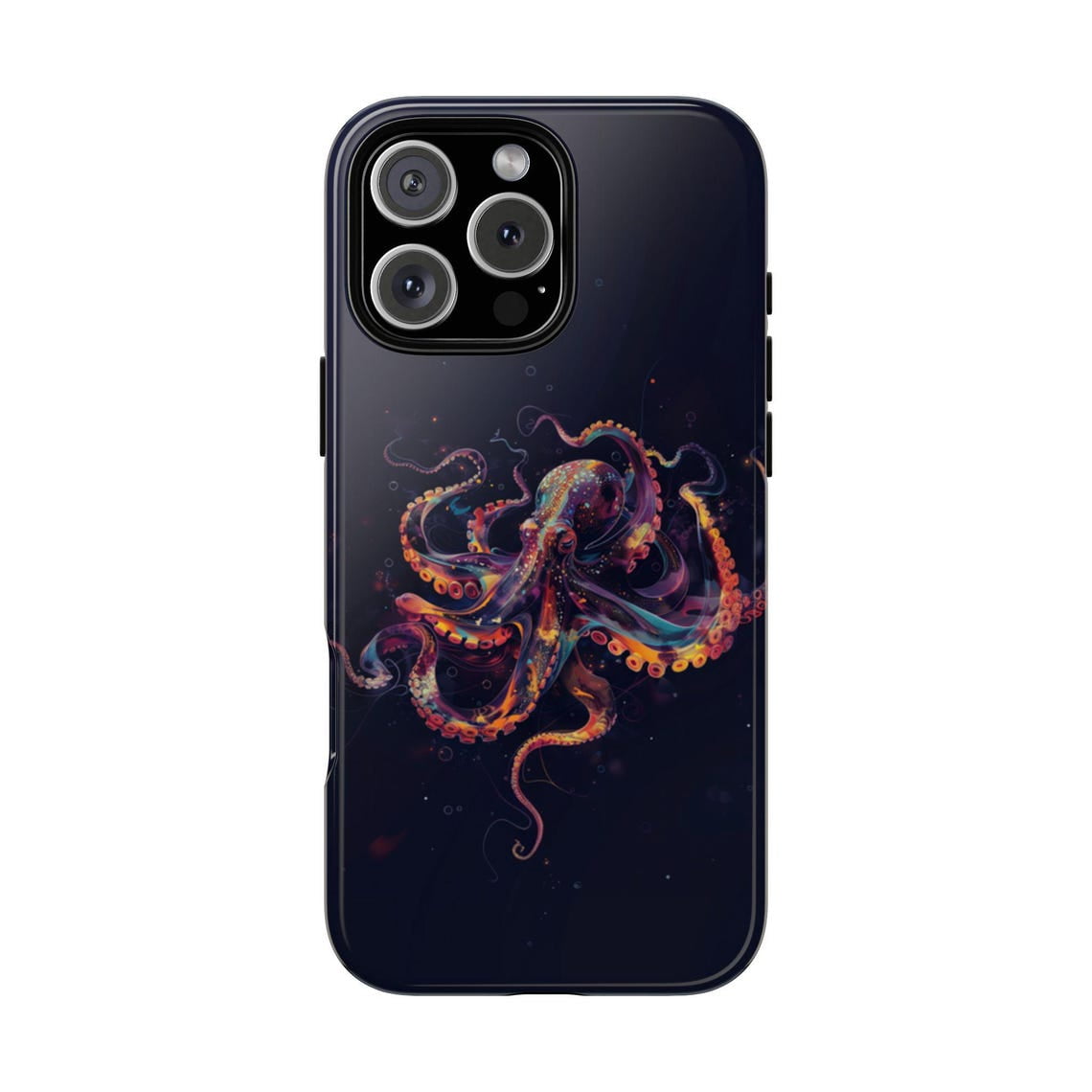 Dark Ocean Colorful Octopus Fantasy Underwater Creature Art Phone Case ...