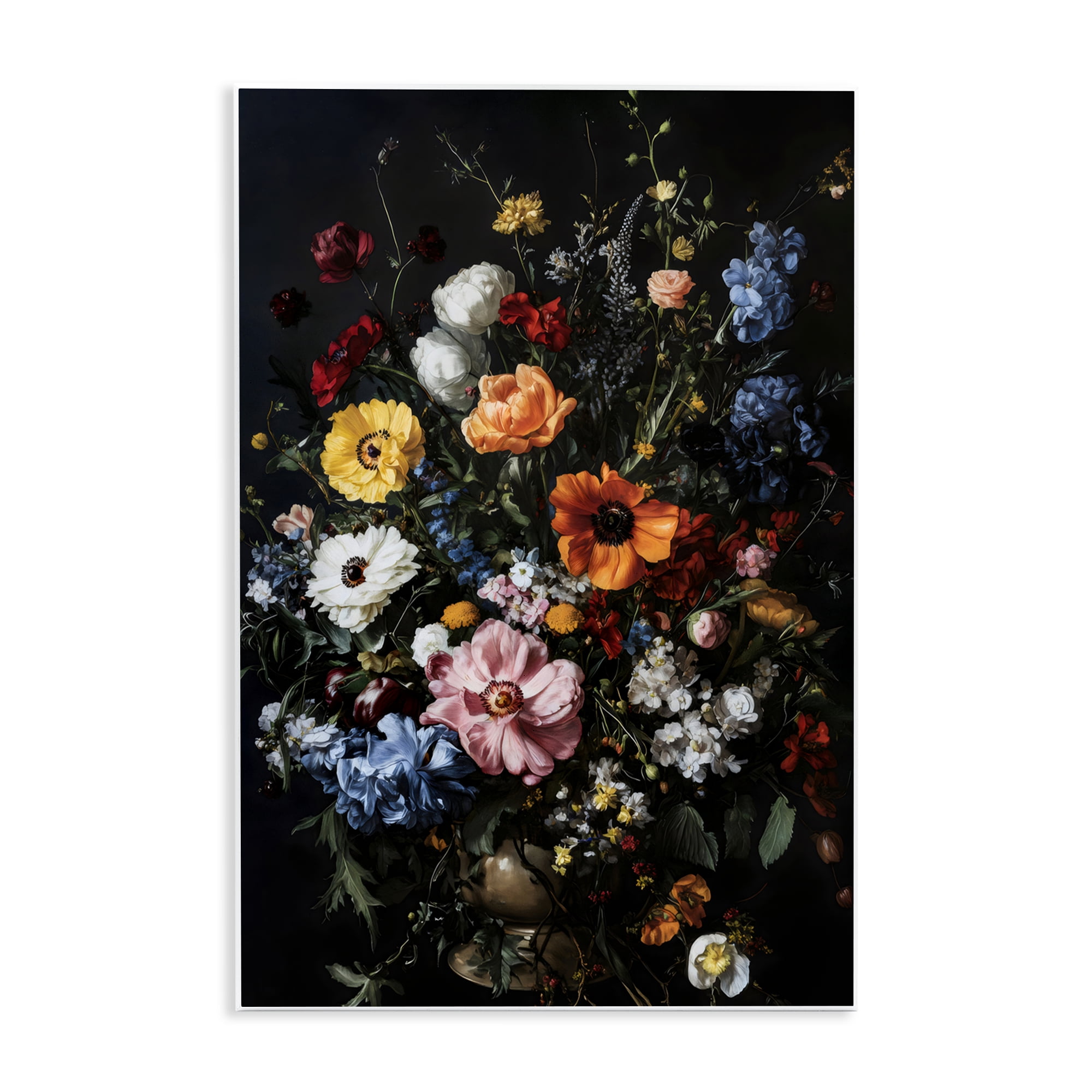 Stupell Industries Dark Opulent Bouquet Wall Plaque Art, design by ...